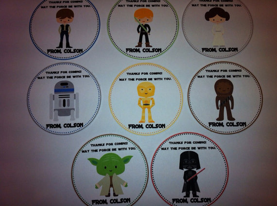 Star Wars Favor Tags on Luulla